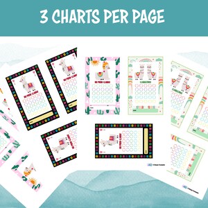 Llama Reward Charts: Kids Chore & Potty Training (digital Download) - Etsy