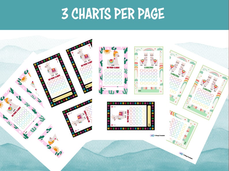 Llama Reward Charts: Kids Chore & Potty Training (digital Download) - Etsy