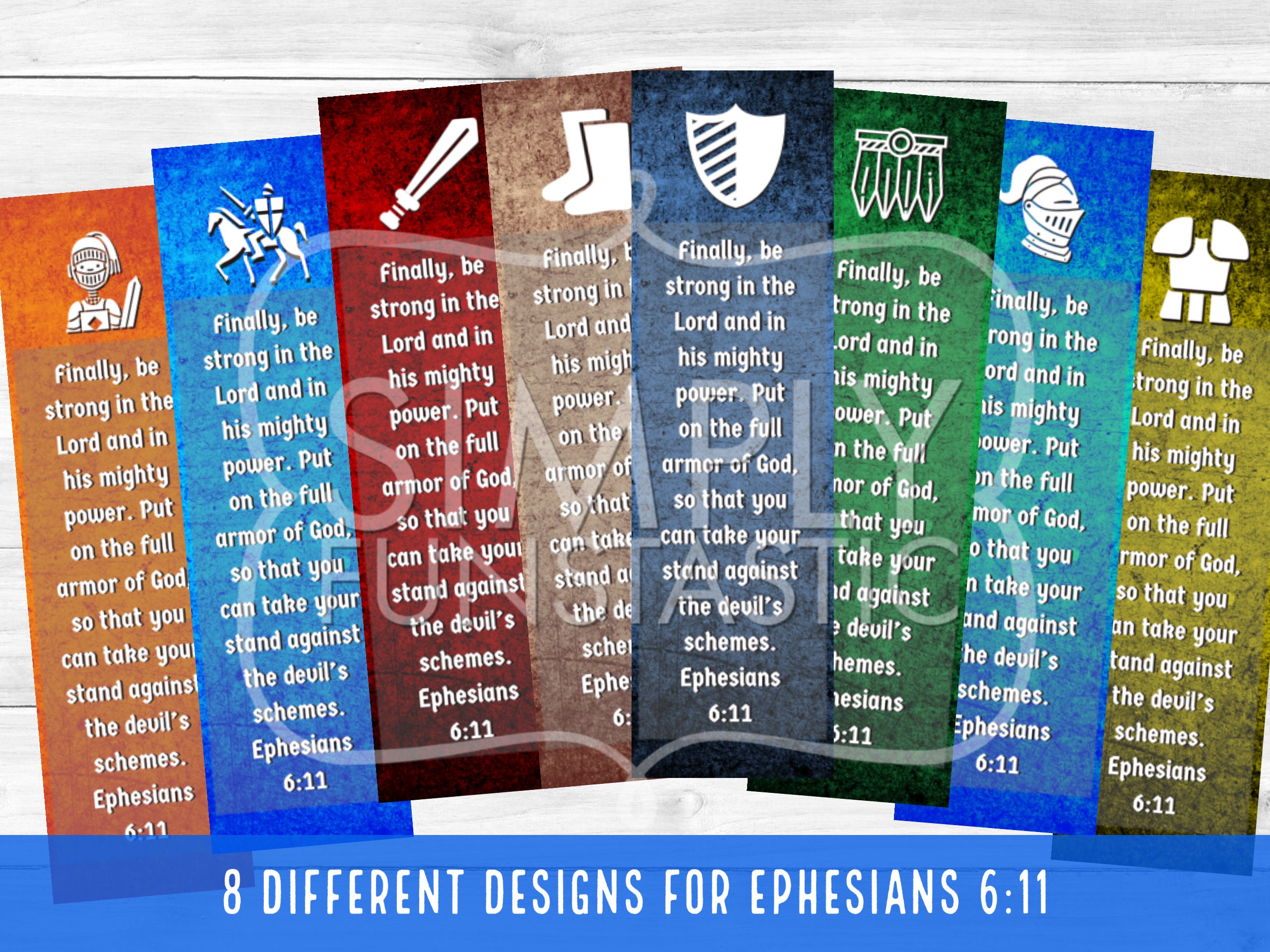 Armor of God Scripture Bookmarks | Christian Bookmark | Religious ...