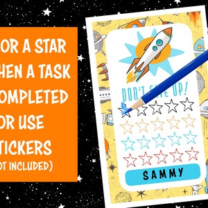 Outer Space Reward Charts: Kids Behavior, Homeschool (digital Download ...