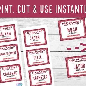 Old or New? People of the Bible Game | Old and New Testament Game ...