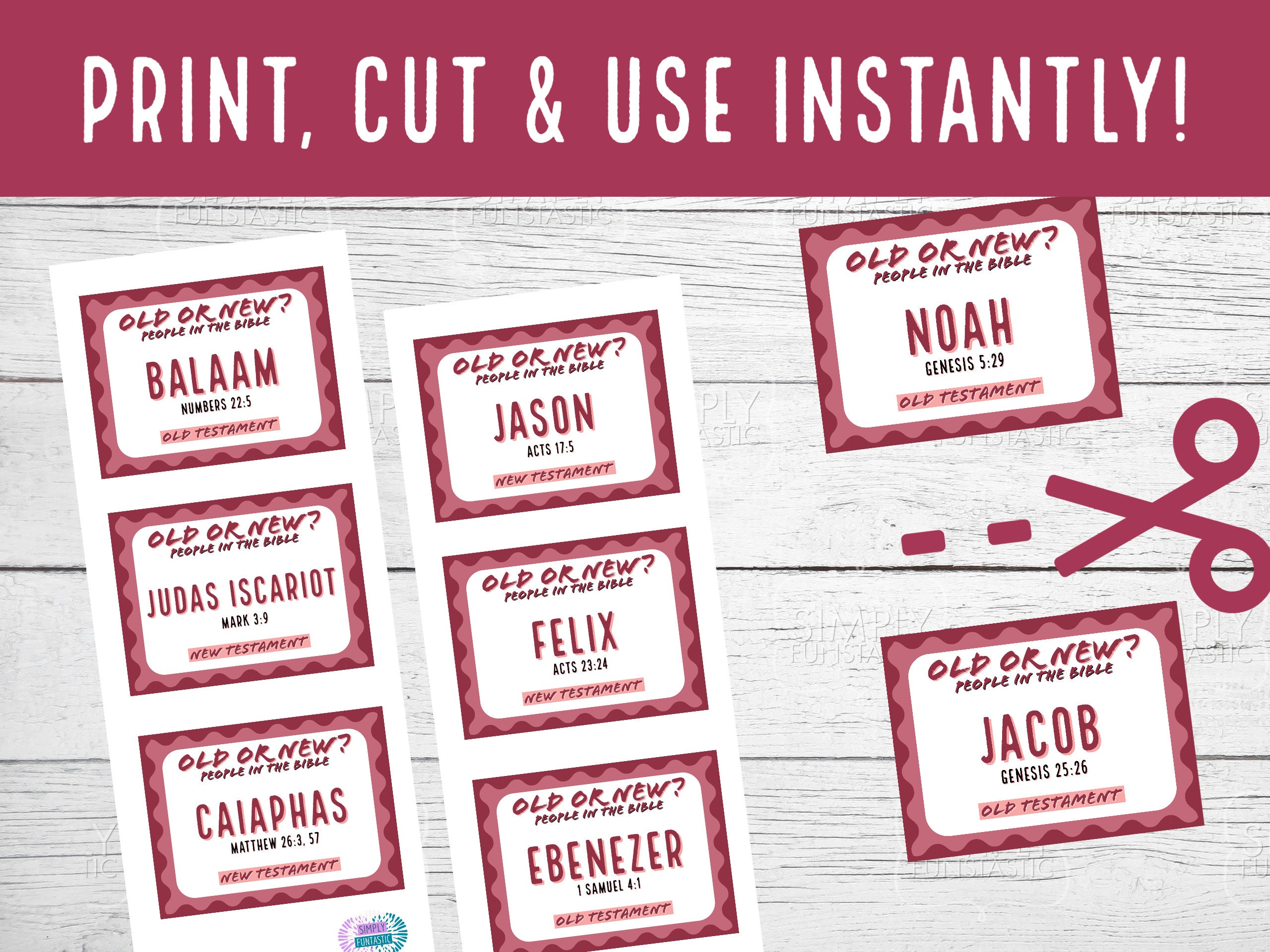 Old or New? People of the Bible Game | Old and New Testament Game ...