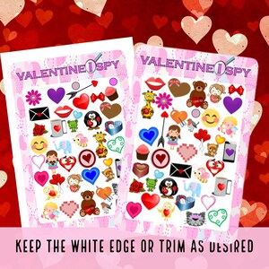 Classroom Valentine's Day I Spy Printable Instant Download Print ...