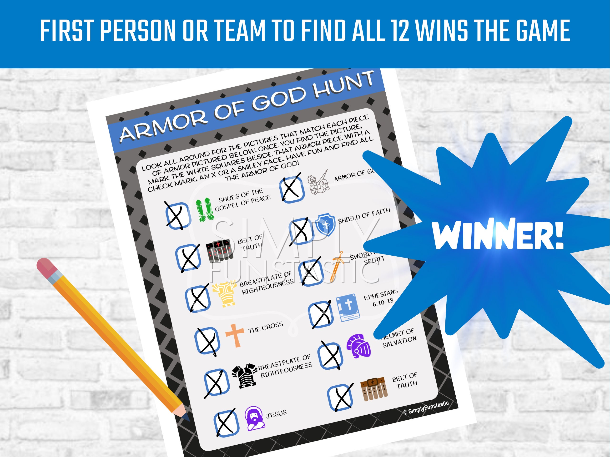 Faith-filled Fun: Armor Seek & Find Game, Armor of God Hunt, Armor of ...
