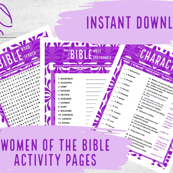 Gideon Bible Activity Pages Gideon Bible Games Gideon Bible Puzzles ...