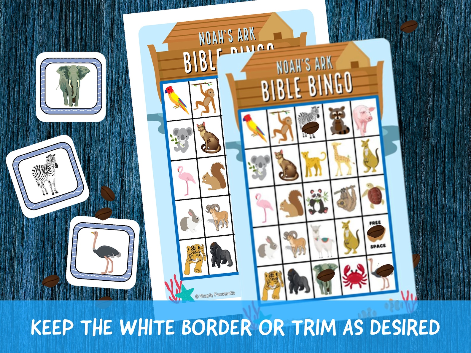 Noah's Ark Bible Bingo | Bible Game Kids Adults Youth | Sunday School ...