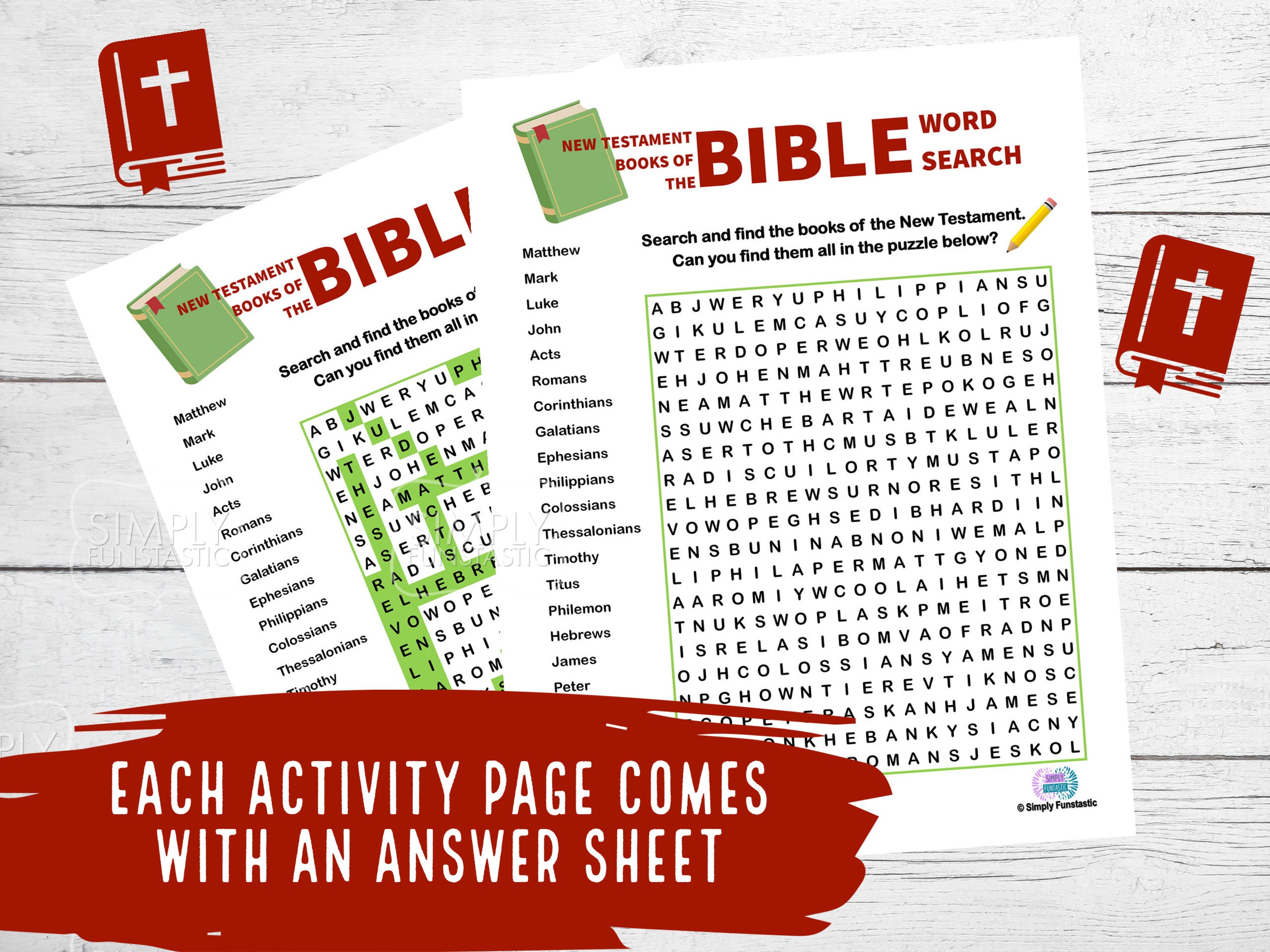 Engaging Bible Activities Set | New Testament Games Pack | Printable ...