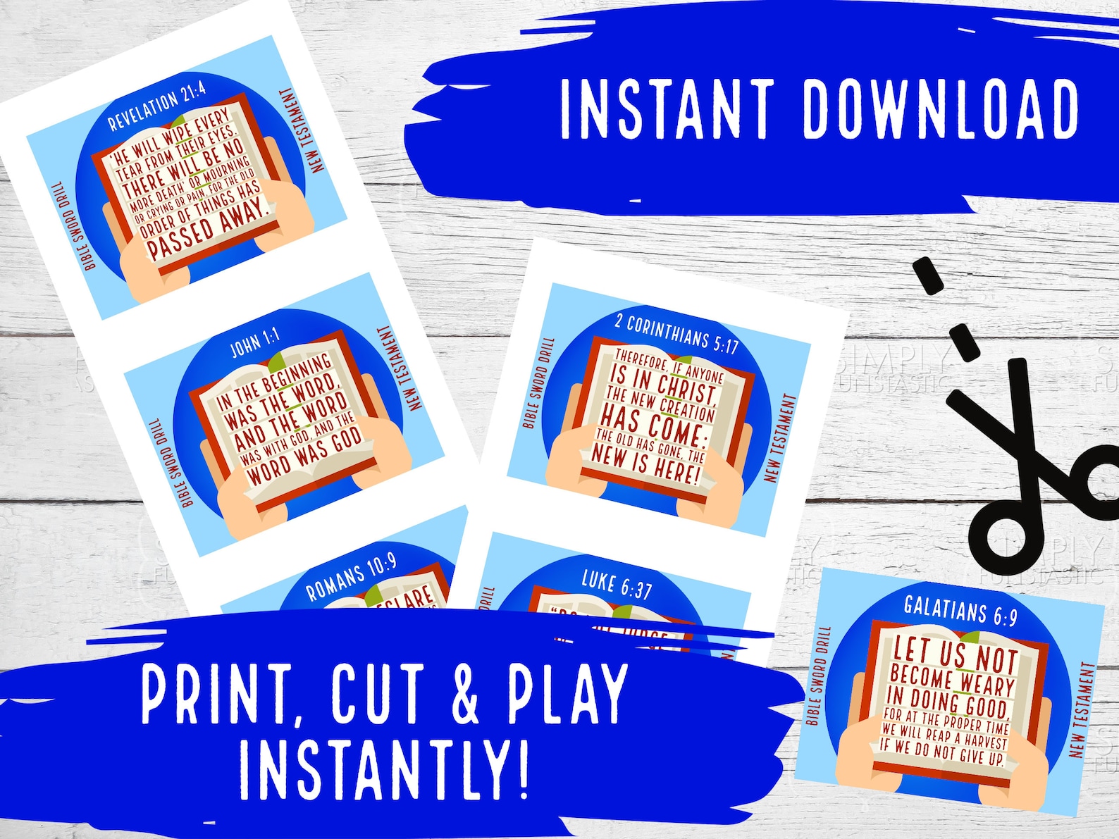 New Testament Bible Sword Drill Game | Bible Game | Find the Verse ...