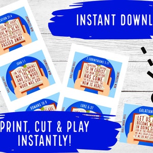 New Testament Bible Sword Drill Game | Bible Game | Find the Verse ...