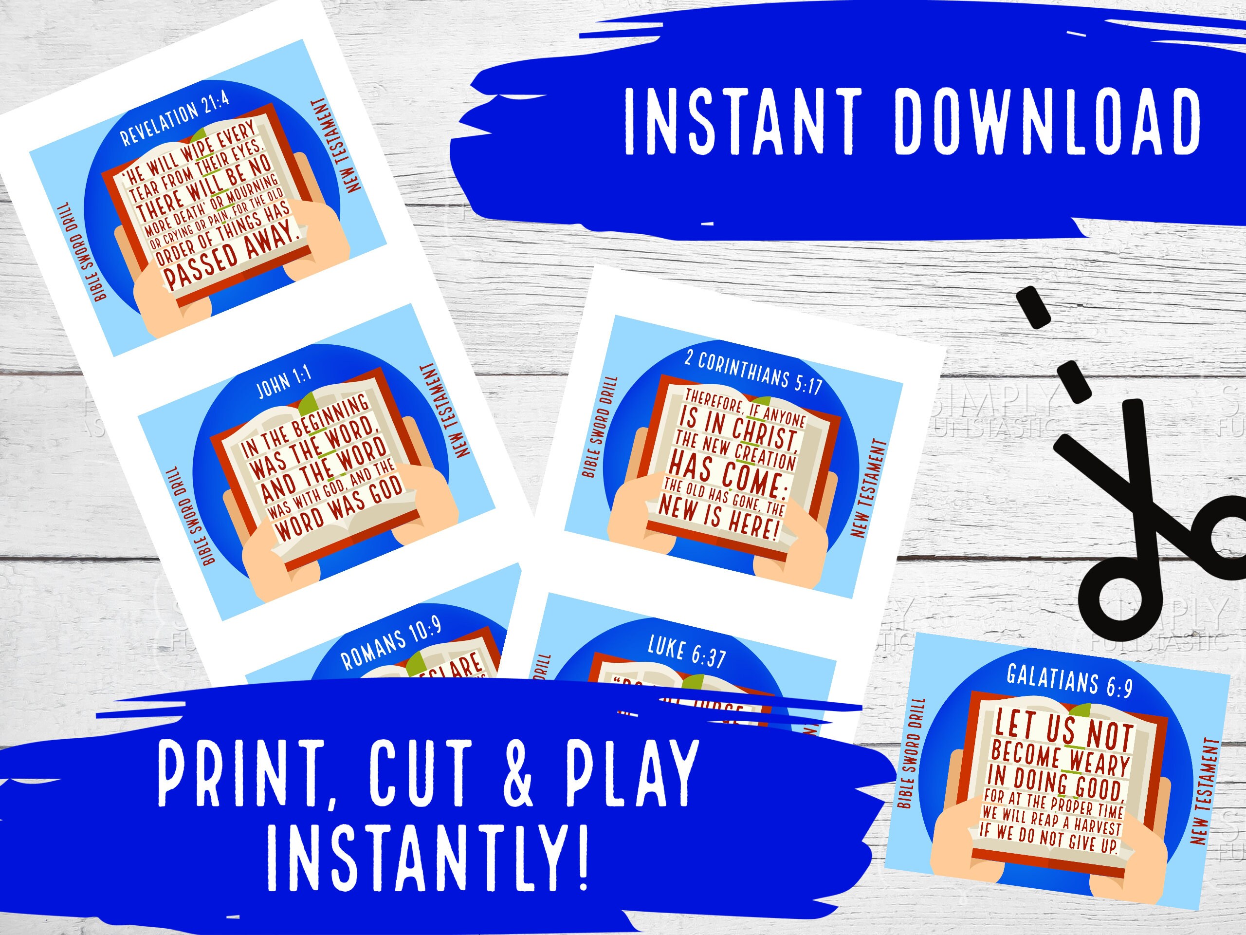 New Testament Bible Sword Drill Game | Bible Game | Find the Verse ...