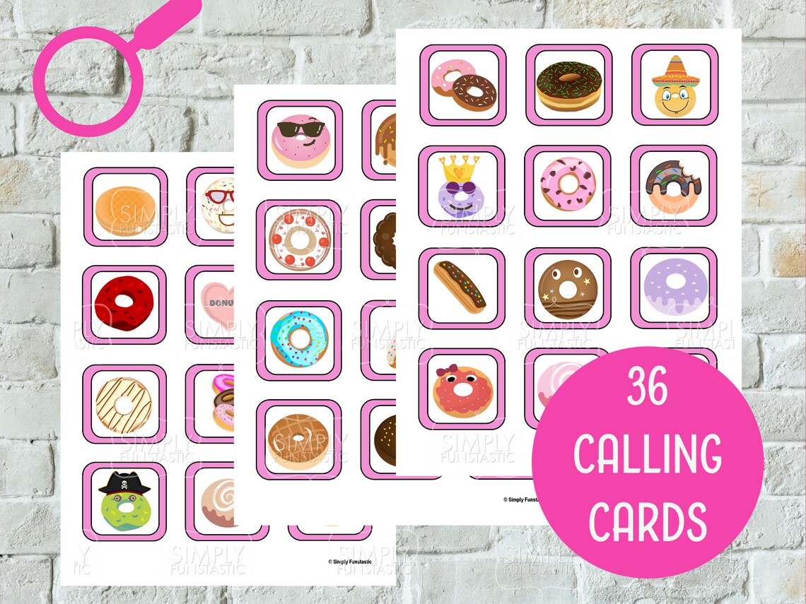 Donut I Spy Printable Donut Ispy Fast Seek and Find Donut Game ...