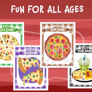 Pizza Dice Game | Fill in the Pizza Game | Pizza Party Game | Roll A ...