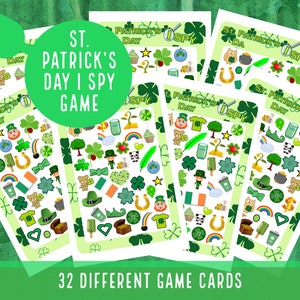 Classroom St. Patrick's Day I Spy Printable | Fast Action St. Patrick’s ...