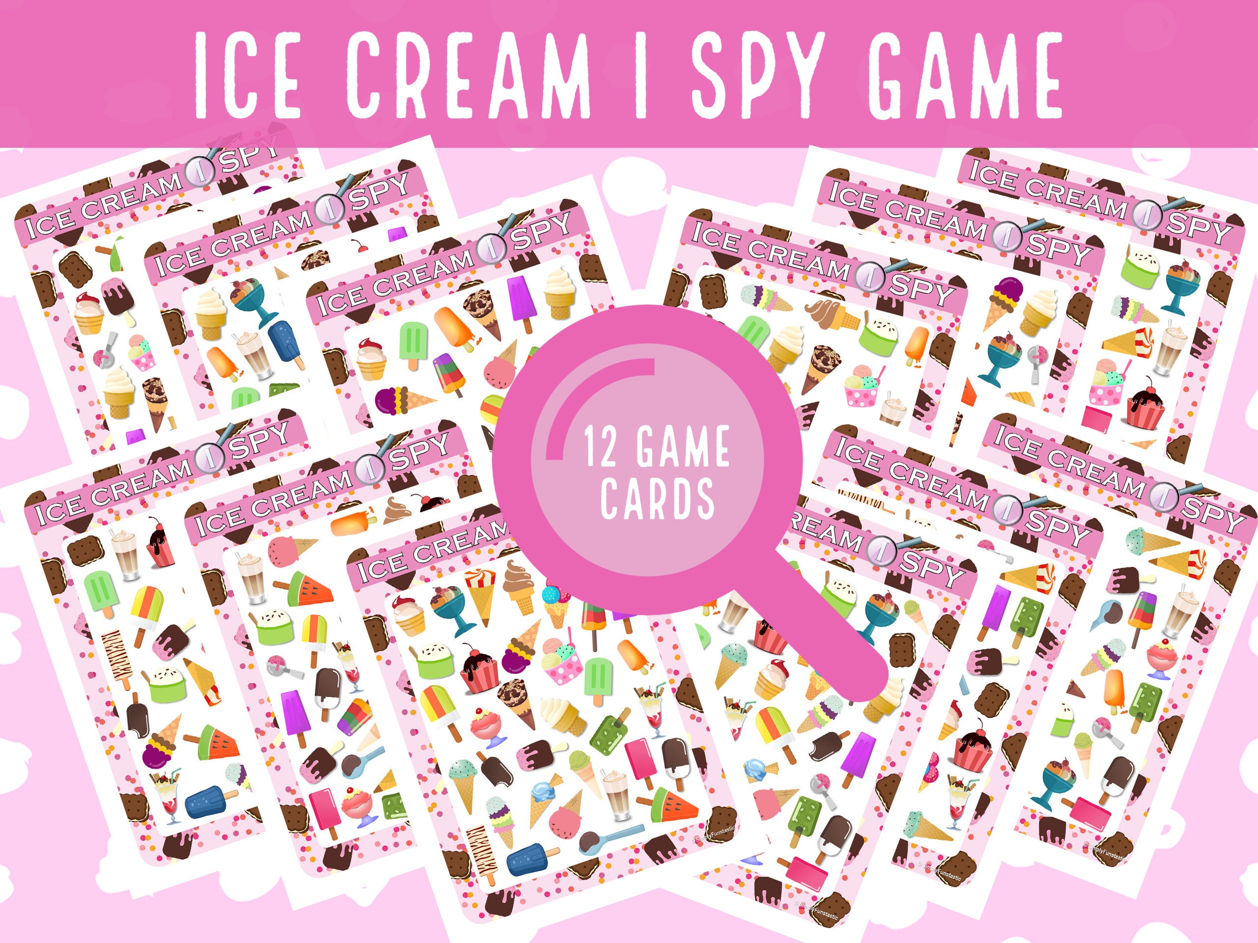 Ice Cream I Spy Game: Printable Party Activity (digital Download) - Etsy