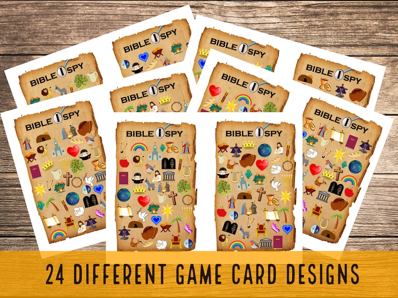 Bible I Spy Printable, Seek Find Ispy, Bible Party Game, Sunday School ...