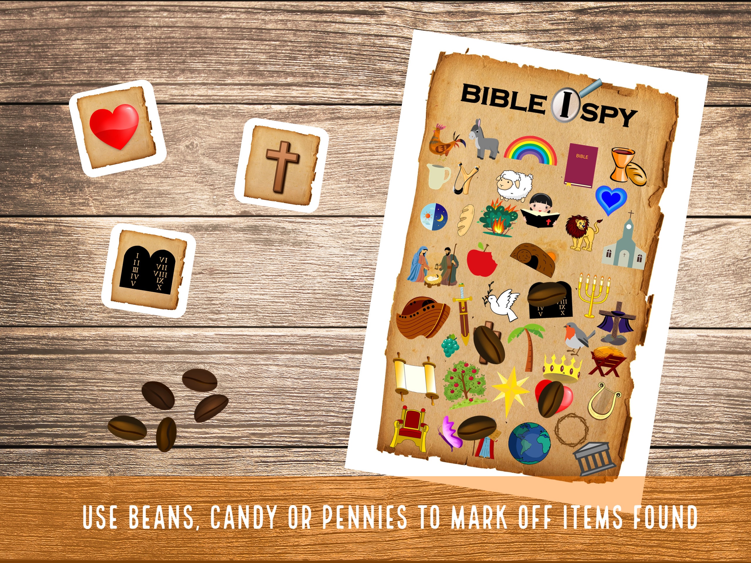 Bible I Spy Printable, Bible Seek & Find, Bible Search Activity, Find ...