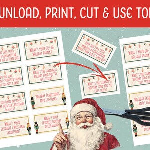 Christmas Conversation Starter Cards: 90 Holiday Dinner Table Topics ...