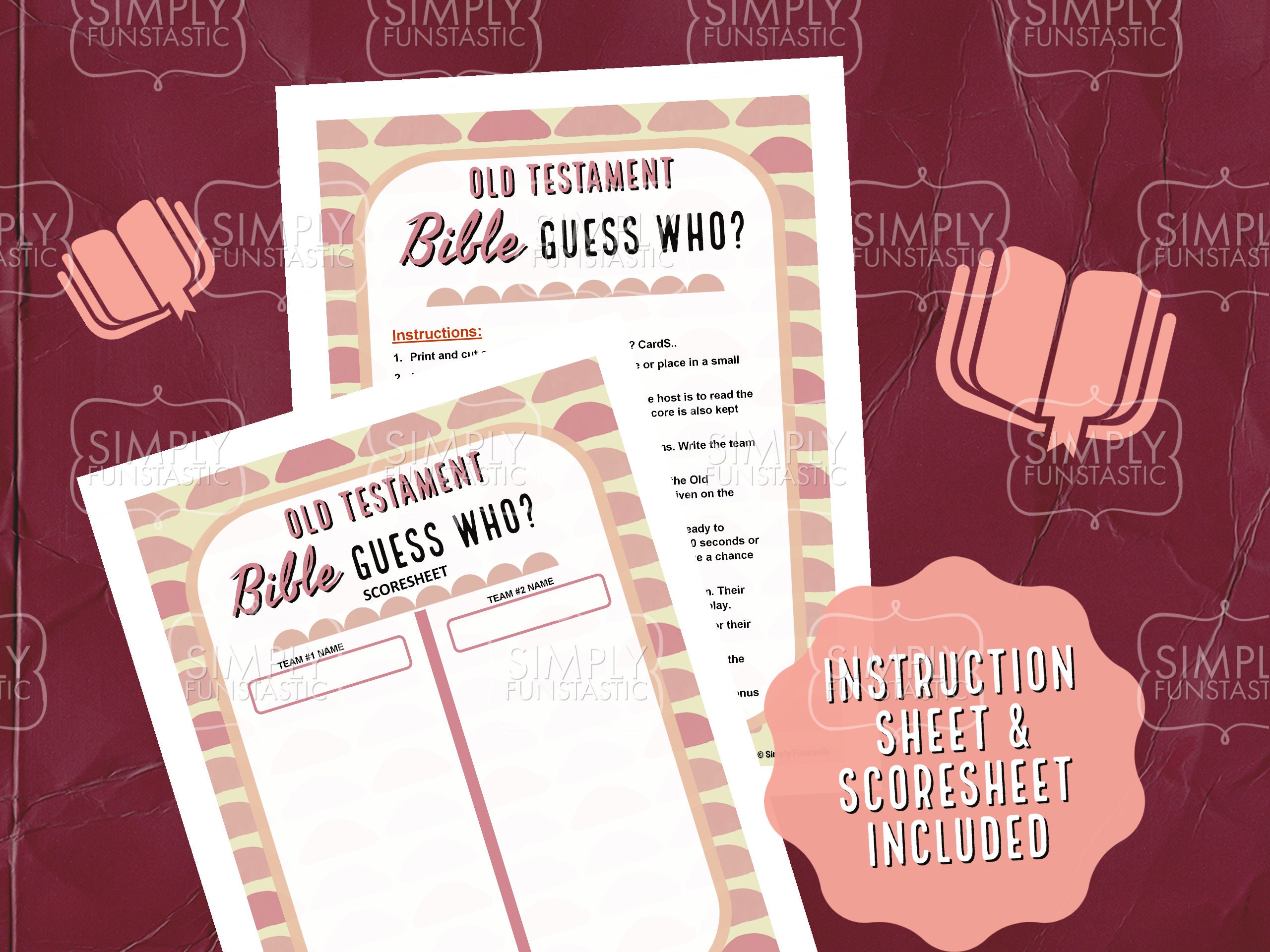 Old Testament Bible Guess Who Game: 54 Character Cards (download Print ...