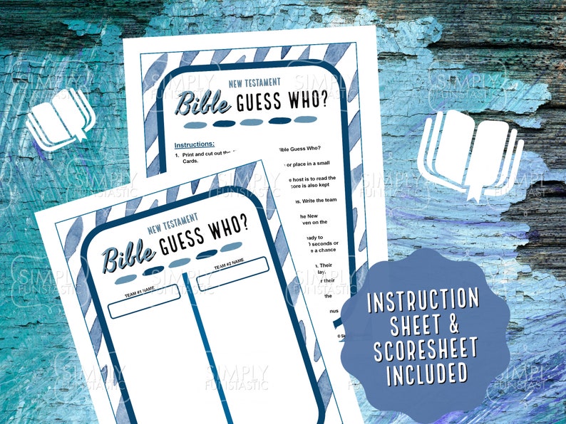 New Testament Bible Guess Who Game: Christian Trivia (download & Print ...