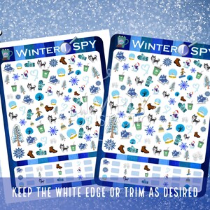 Winter I Spy Printable | Instant Download | Print Yourself | 5 ...