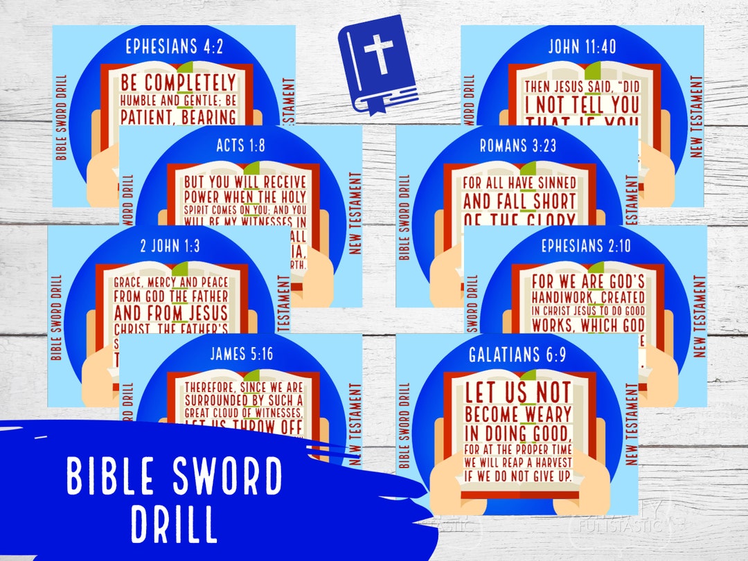 New Testament Bible Sword Drill Game Instant Download Print - Etsy