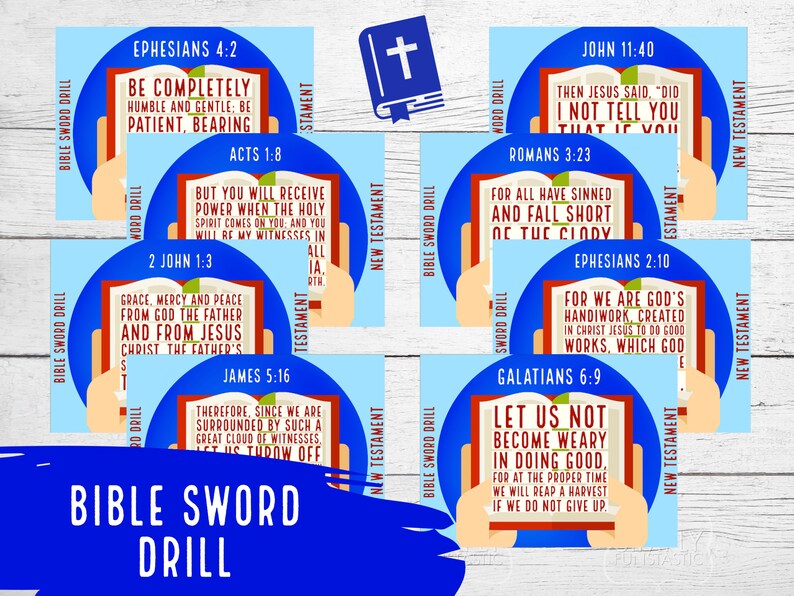 New Testament Bible Sword Drill Game Instant Download Print - Etsy