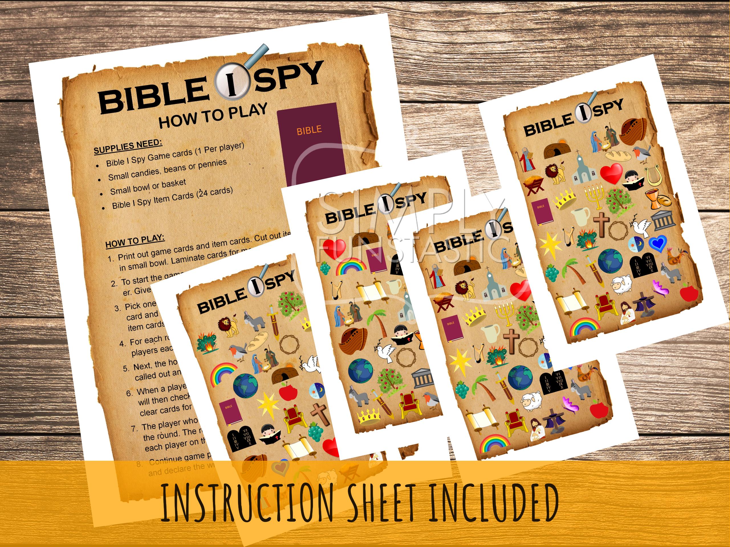 Bible I Spy Printable, Bible Seek & Find, Bible Search Activity, Find ...