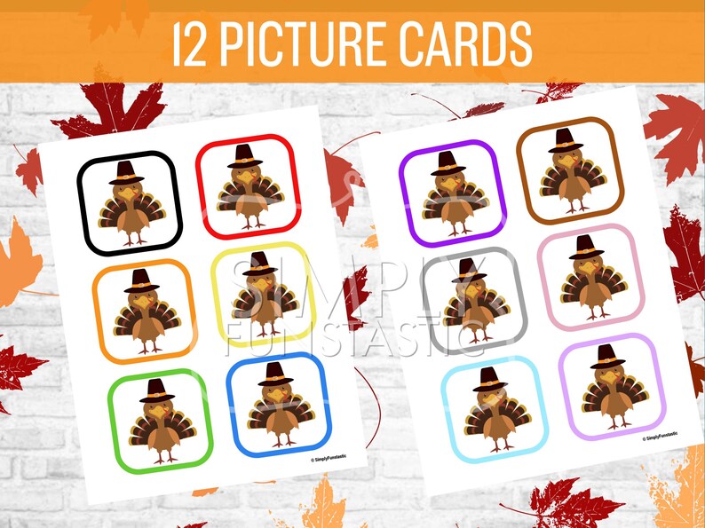 Thanksgiving Turkey Hunt Game for Kids, Printable Children Turkey ...