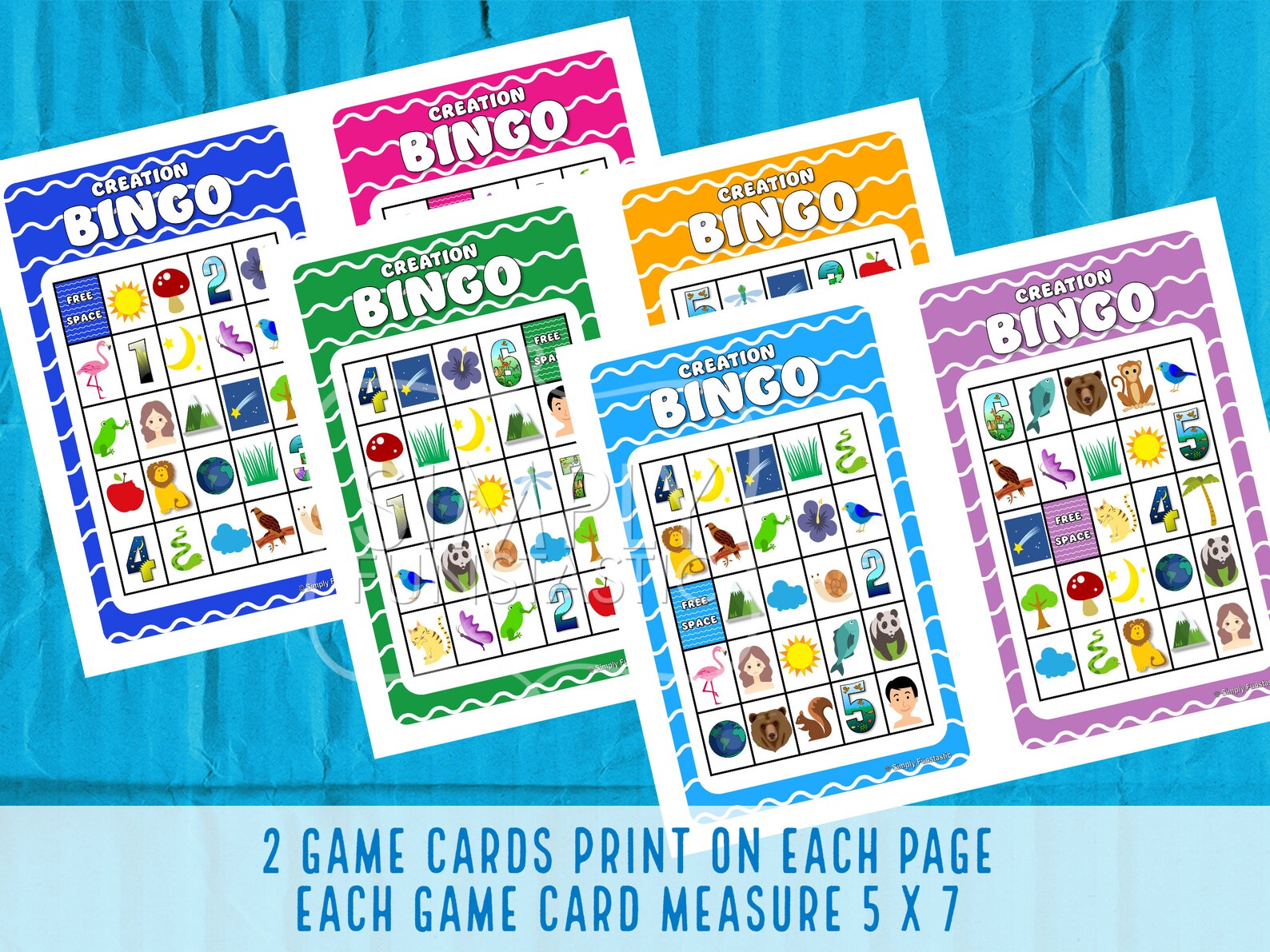Creation Bingo Game: Sunday School, Bible Game (downloadable Print) - Etsy