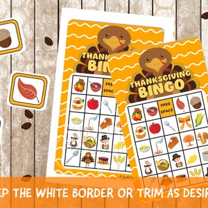 Printable Thanksgiving Bingo | Thanksgiving Game | 24 Cards ...