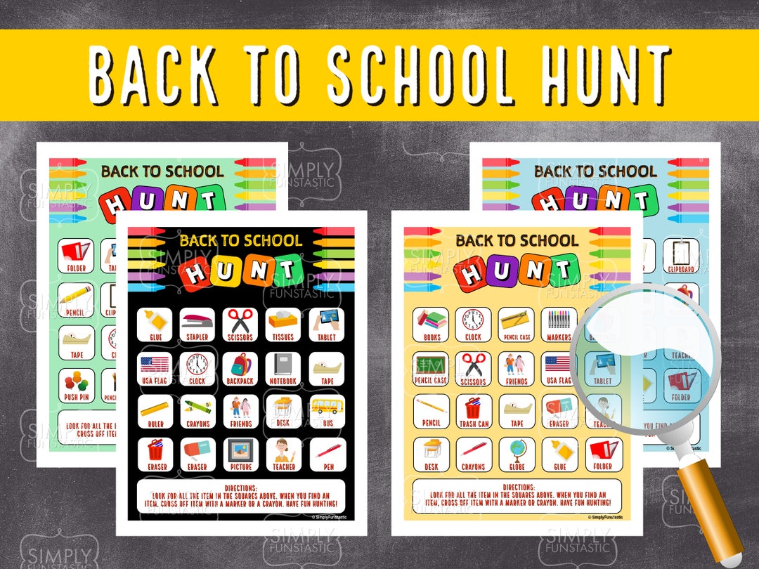 Engaging School Seek & Find Game | Fun Scavenger Hunt | Instant ...