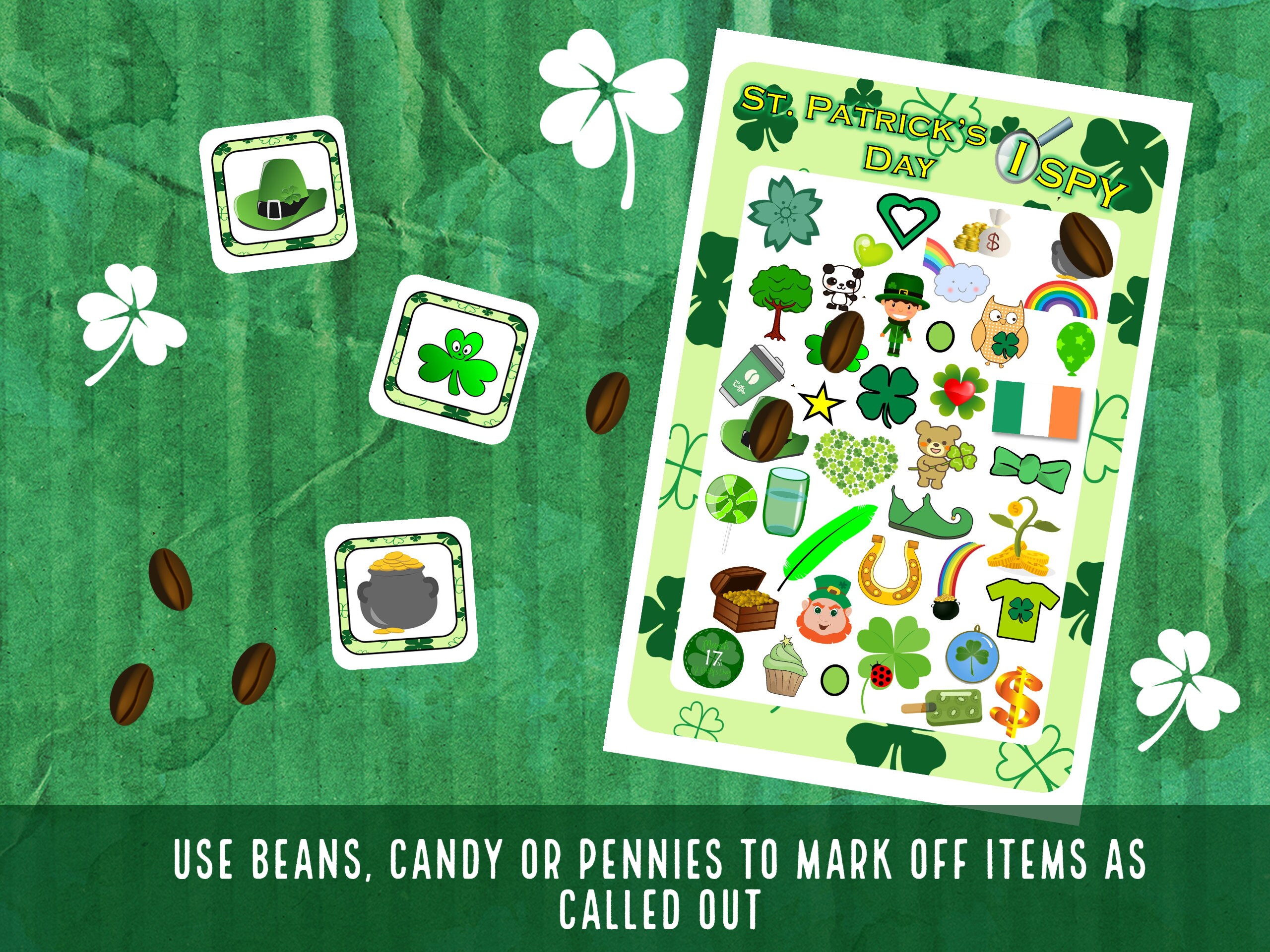 Classroom St. Patrick's Day I Spy Printable Fast Action St. Patricks ...