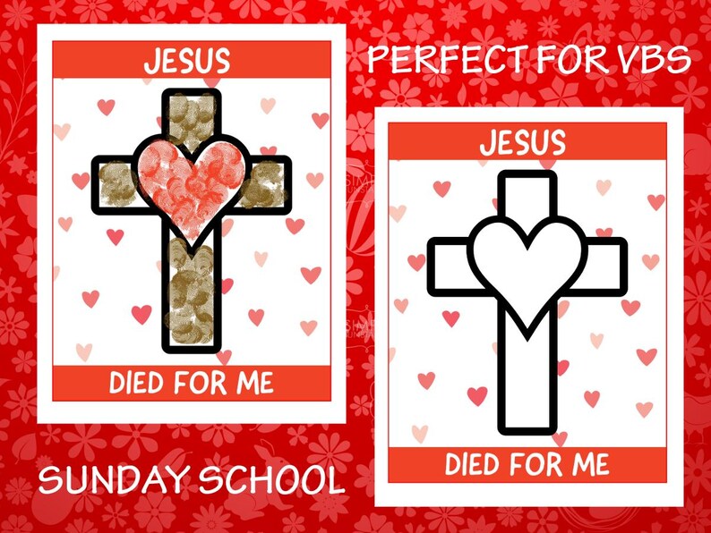Jesus Died for Me Craft | Jesus Loves Me Easter Craft for Kids ...