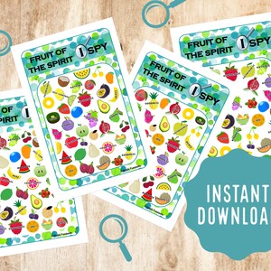 Fruit of the Spirit I Spy | Fast Paced Ispy Game | Seek and Find ...