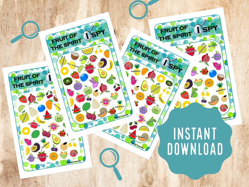 Fruit of the Spirit I Spy | Fast Paced Ispy Game | Seek and Find ...