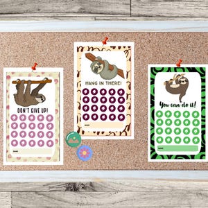 3 Sloth Classroom Reward Incentive Charts | Children Reward ...