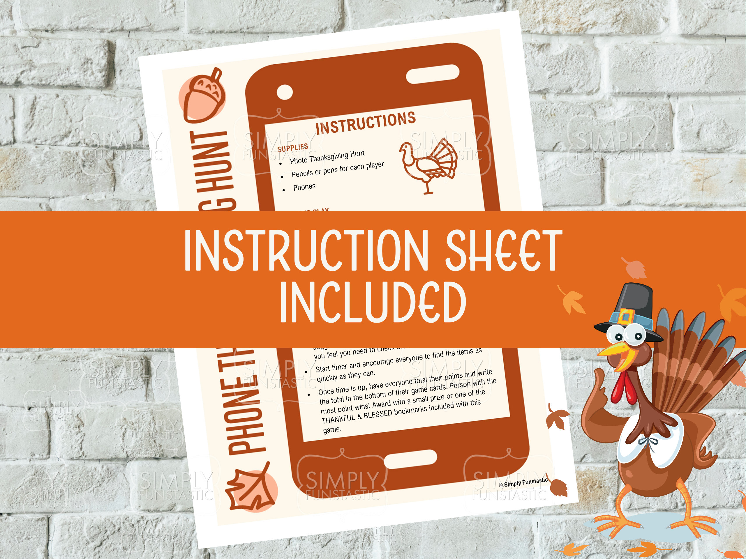 Thanksgiving Phone Scavenger Hunt Game (digital Download) - Etsy