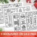 Christmas Color Your Own Bookmarks Set of 12 Instant Download and Print ...