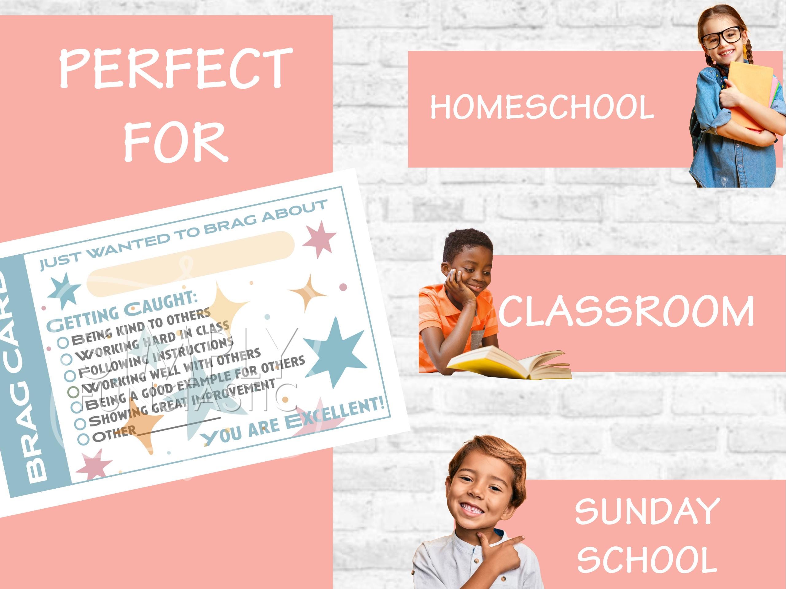 Boho Brag Cards: Teacher Positive Feedback Notes (digital Download) - Etsy