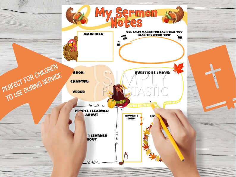 Mega Sermon Notes Bundle for Kids, Children's Sermon Notes, Bible Study ...