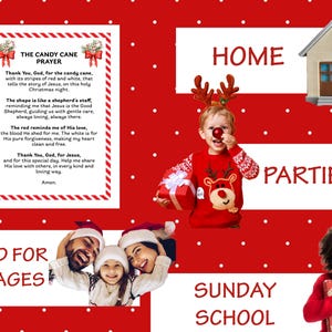 Candy Cane Prayer, Candy Cane Holder, Christmas Favor, Candy Cane Poem ...