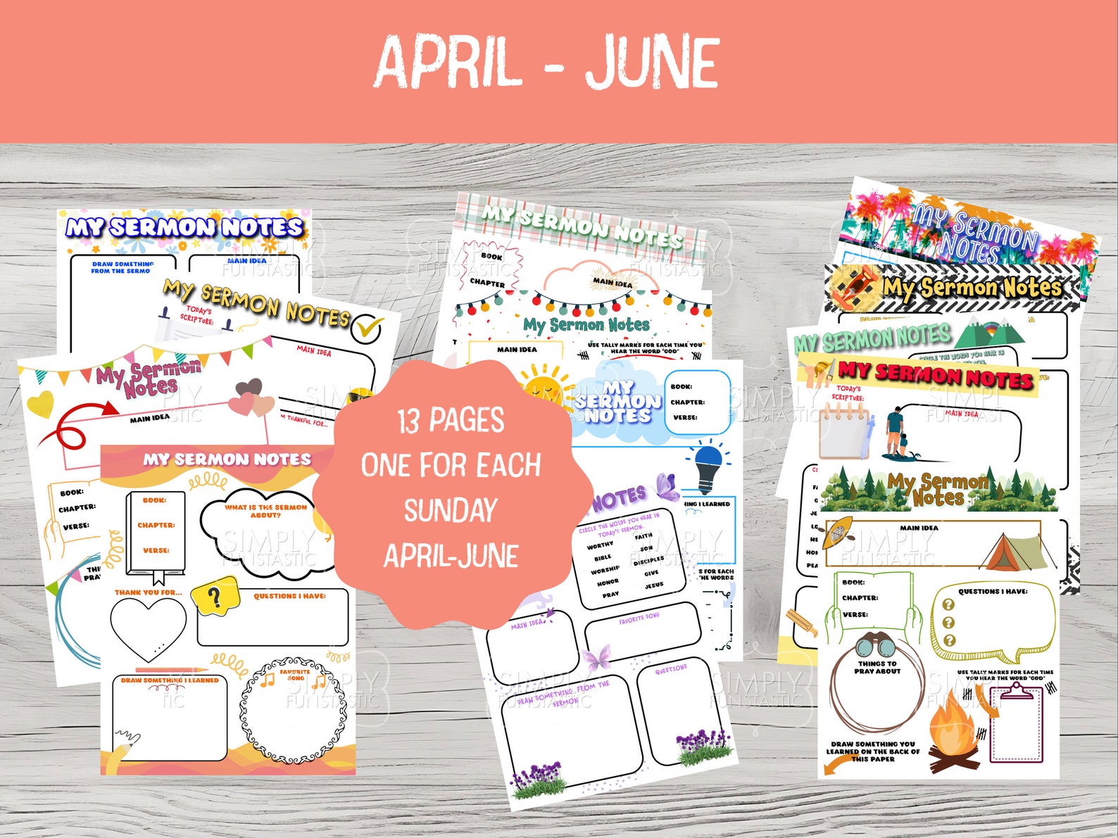 Mega Sermon Notes Bundle for Kids, Children's Sermon Notes, Bible Study ...
