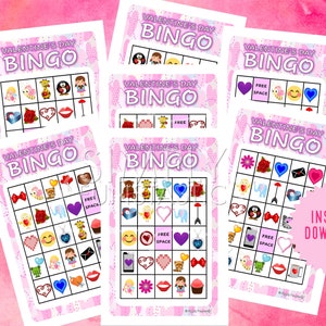 Valentine's Day Bingo | 24 Different Gamecards | Instant Download ...