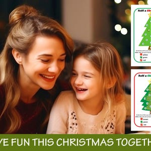 Christmas Kids Table Game, Roll A Tree, Printable Holiday Game, Kids ...