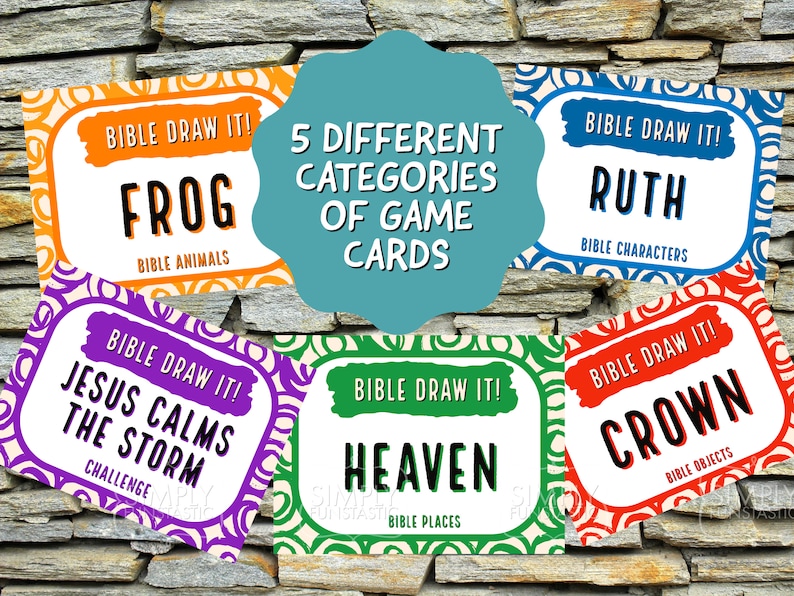Bible Draw It! Game: Christian Pictionary for Church Groups (instant ...