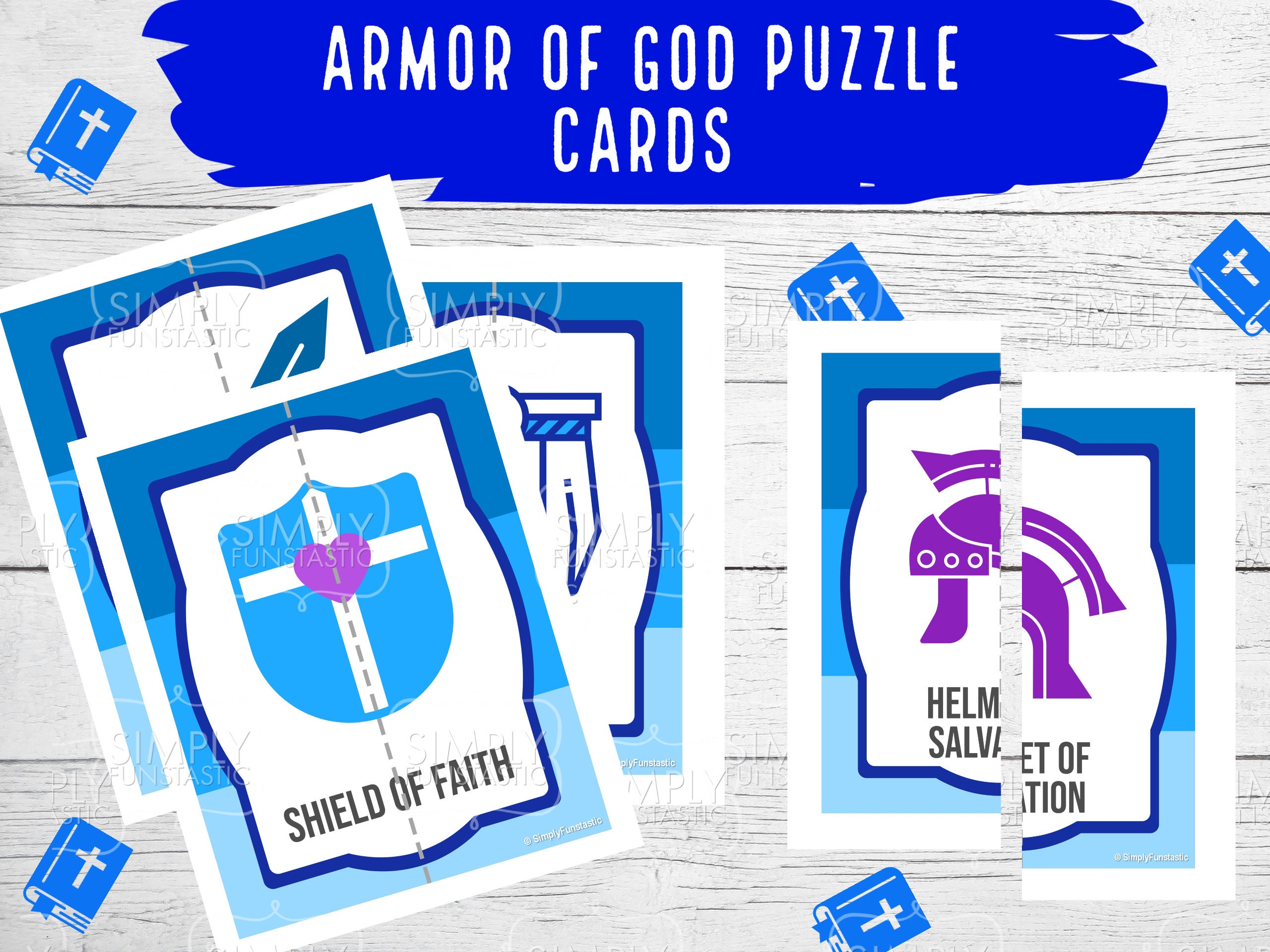Armor of God Puzzle Cards | Armor Puzzle Game | Armor of God Game ...