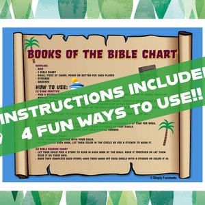 Treasure Map Bible Chart: Books of the Bible Game (printable) - Etsy
