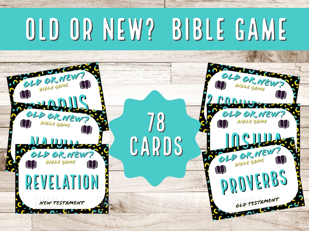 Old or New Testament Bible Game: Youth Group Activity (download & Print ...