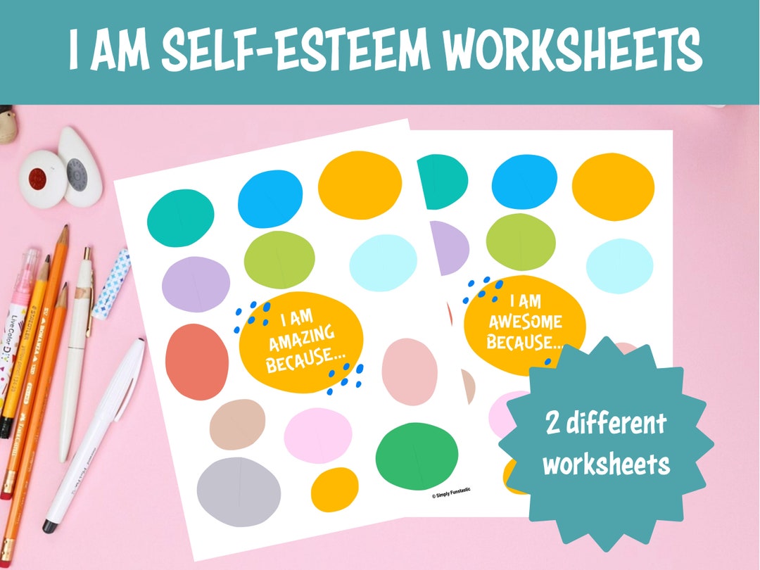 Empowering Kids Self Esteem Pack: Affirmation Worksheets, Positive ...