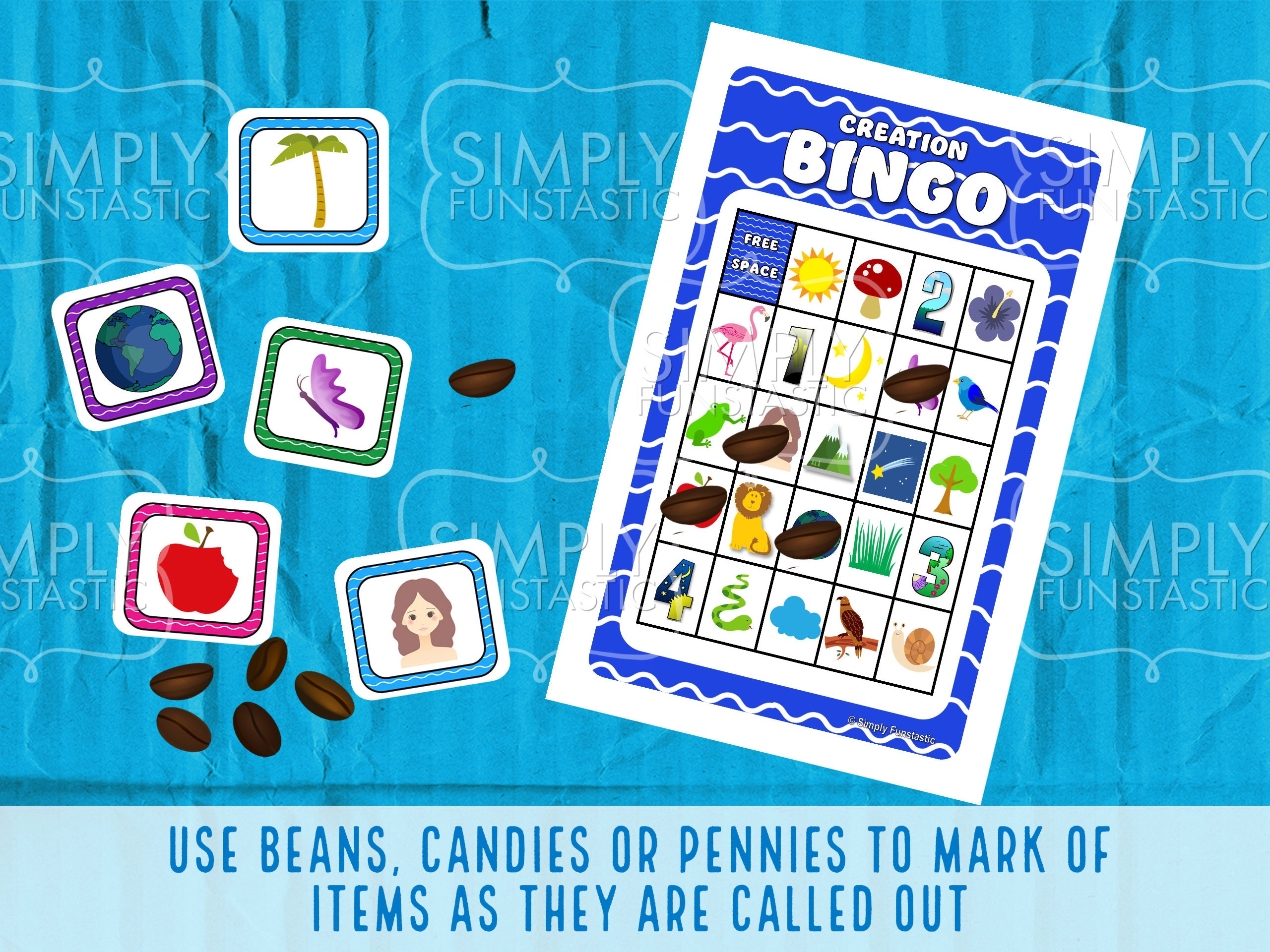 Creation Bingo Game: Sunday School, Bible Game (downloadable Print) - Etsy